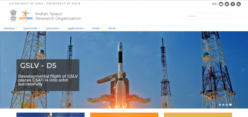 ISRO website receives huge makeover, reflects India's rapidly ...